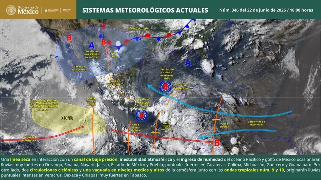 SMN alerta lluvias intensas en Guerrero, Veracruz y Oaxaca; calor ...